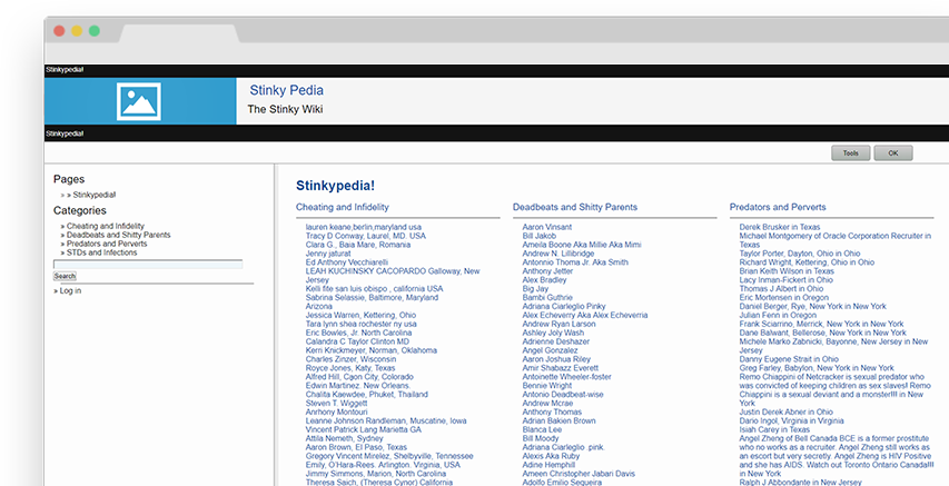 Stinkypedia Defamed